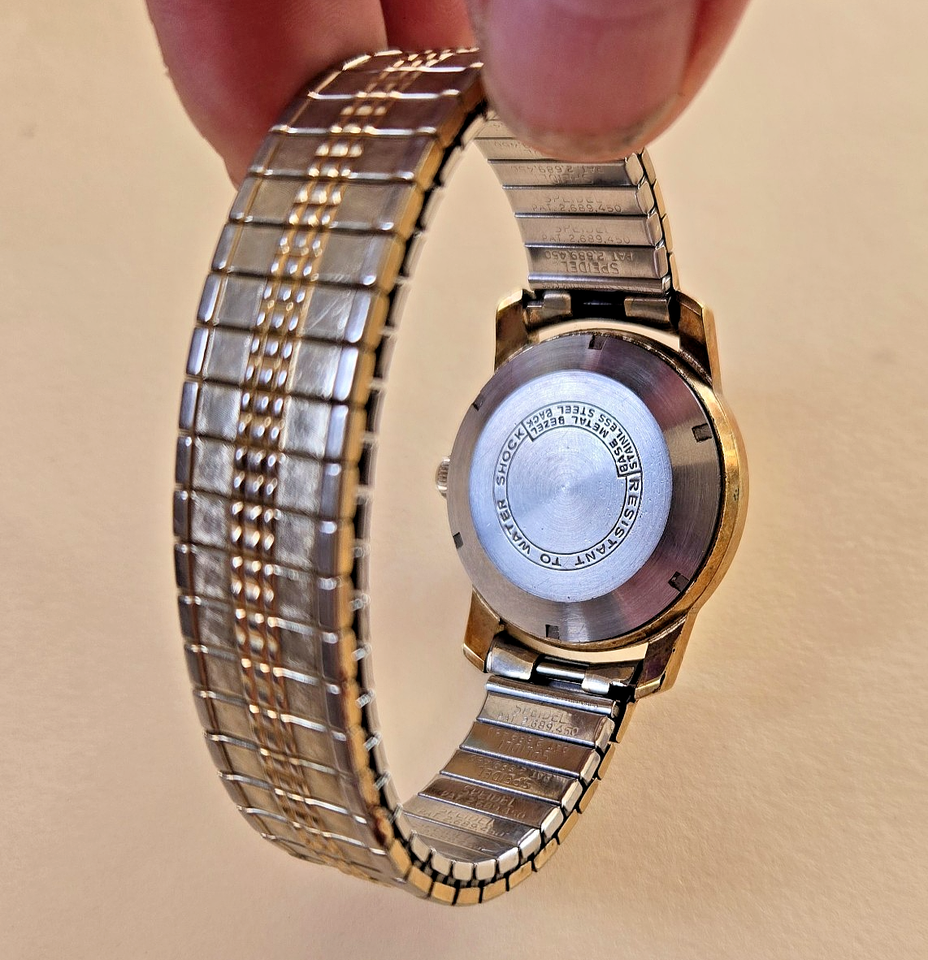 1960s 70s Dodge Vantage Automatic 25 Jewels Men's Gold Working Wrist ...