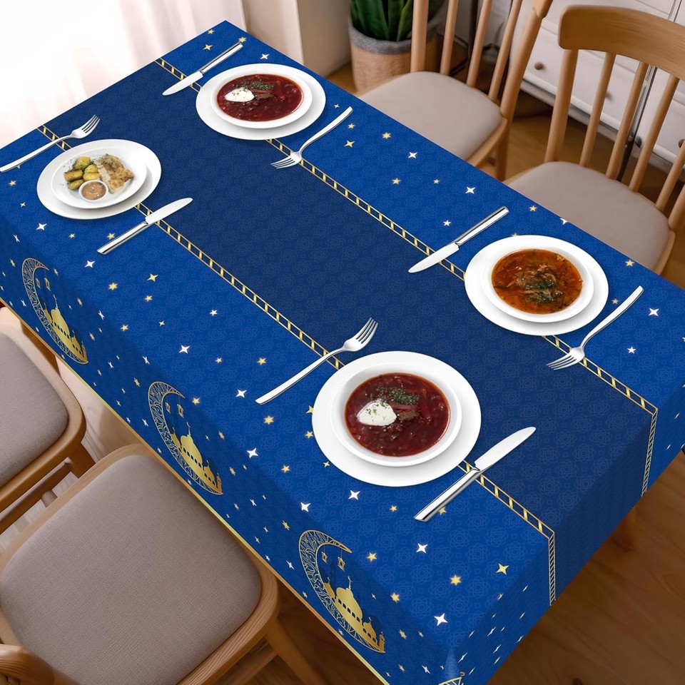 Childom 3 Pack Ramadan Table Cloth,Ramadan Decorations for Home,54" x ...