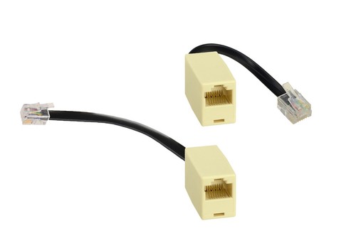 Straight and Reverse RJ12 male 6P6C to female RJ45 8P6C cable | eBay