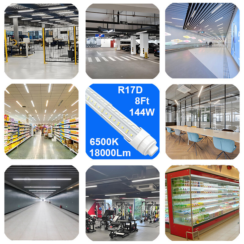 12/25 Pack F96T12 HO LED Replacement Tube Light 8FT 144W NO RF 6500K ...