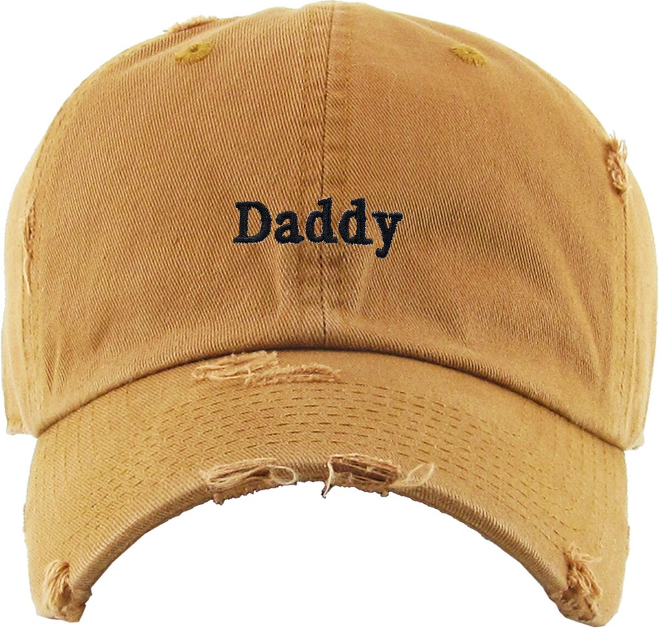 Daddy Embroidery Dad Hat Cotton Adjustable Baseball Cap Unconstructed ...