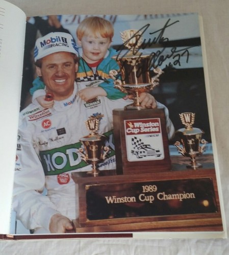 1989 NASCAR yearbook Rusty Wallace signed autograph | eBay