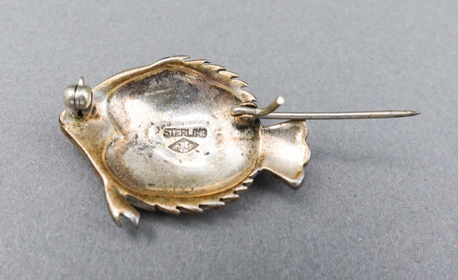 Judith Jack Vintage Sterling 925 Silver Enamel & Marcasite Fish Pin ...