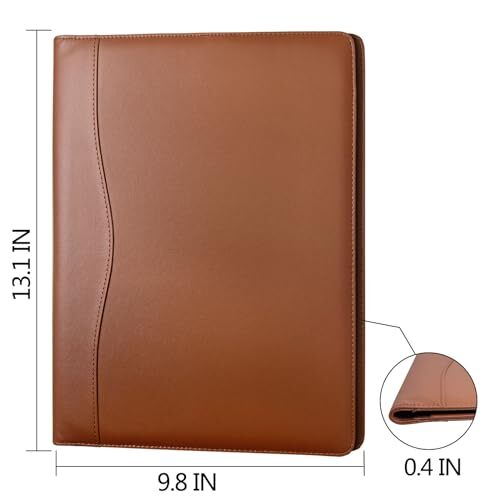 Padfolio Portfolio Binder, Leather Clipboard Folder Briefcase Loose ...