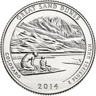 2014 D Great Sand Dunes Park Quarter. ATB Series Uncirculated From US ...