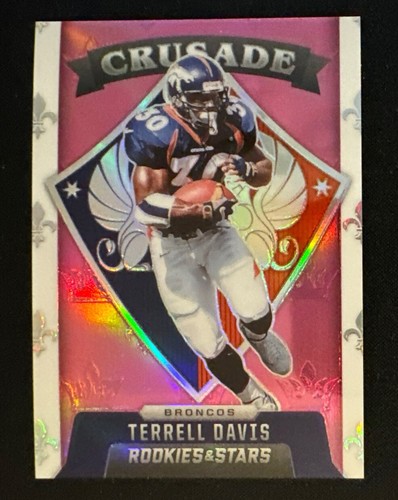 2021 Rookies & Stars Terrell Davis Broncos Crusade Pink Prizm SP /75 ...