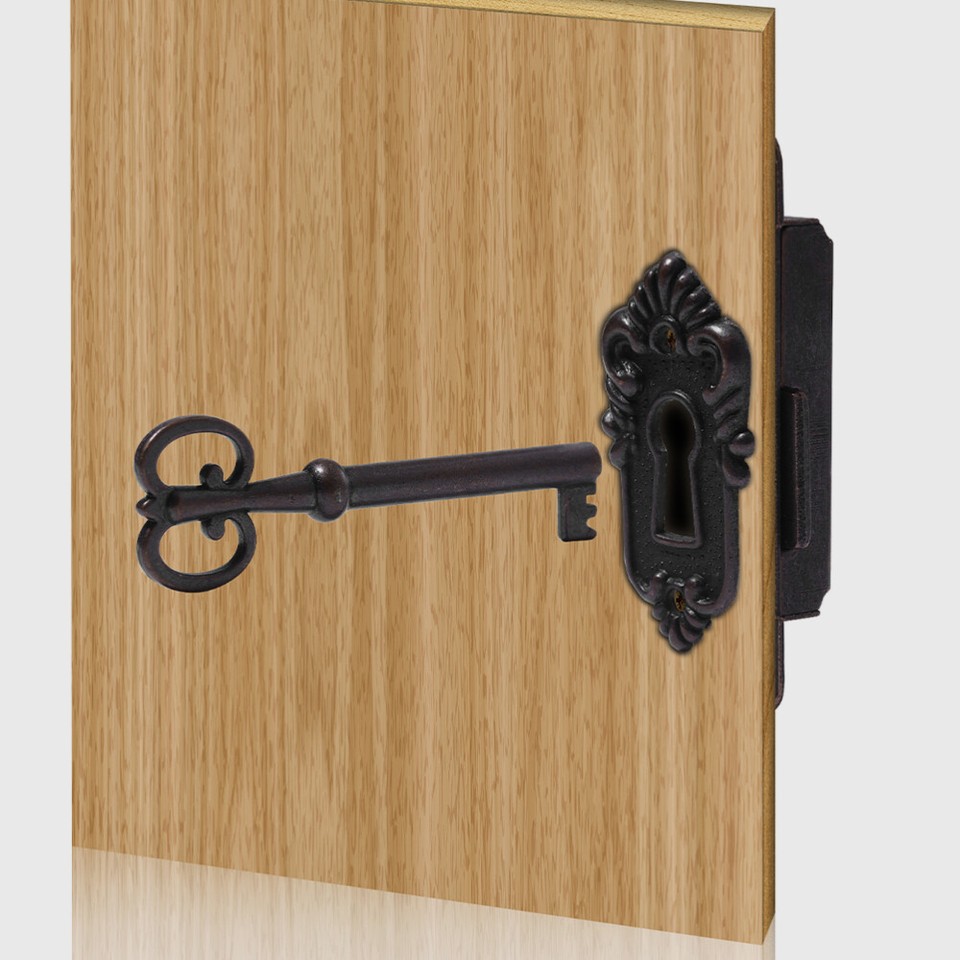 1 Set Vintage Cabinet Locks Vintage Lock Set Cabinet Doors Lock Kit ...