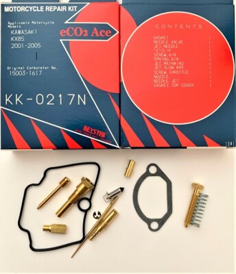 KAWASAKI KX85 KX 85 KEYSTER CARBURETOR CARB REPAIR REBUILD KIT 2001 ...