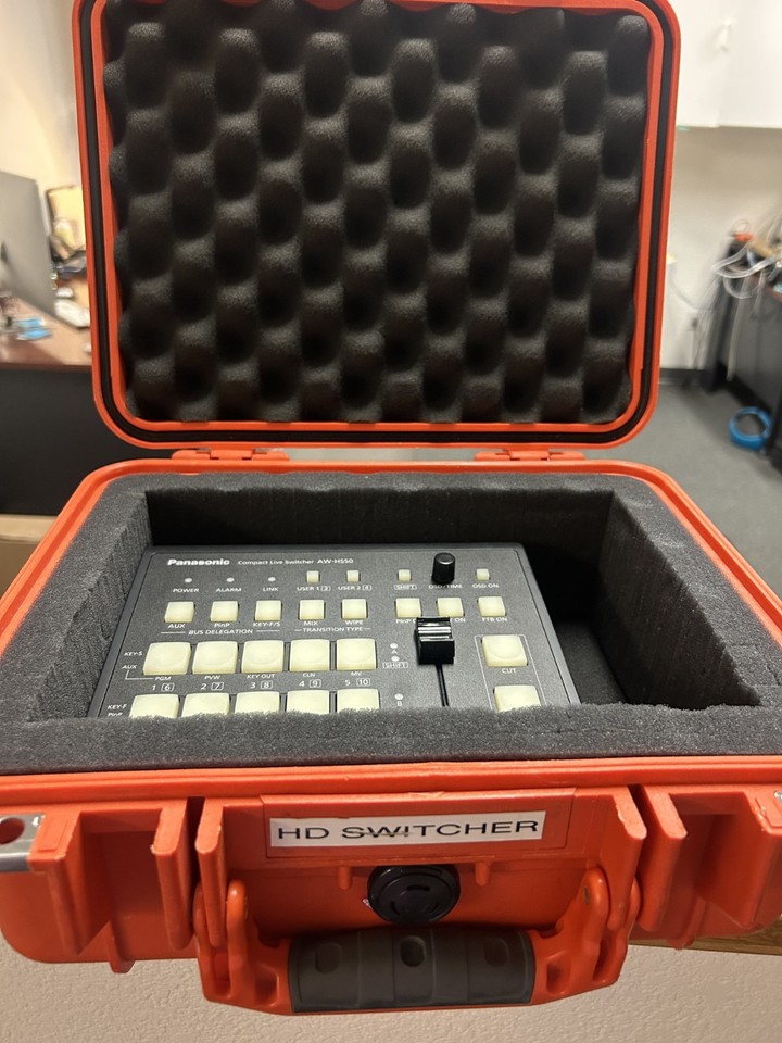 Panasonic Compact Live Switcher AW-HS50N with carrying case and power ...