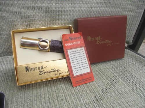 Vintage Nimrod Executive Pipe Lighter in Original Box with instructions ...