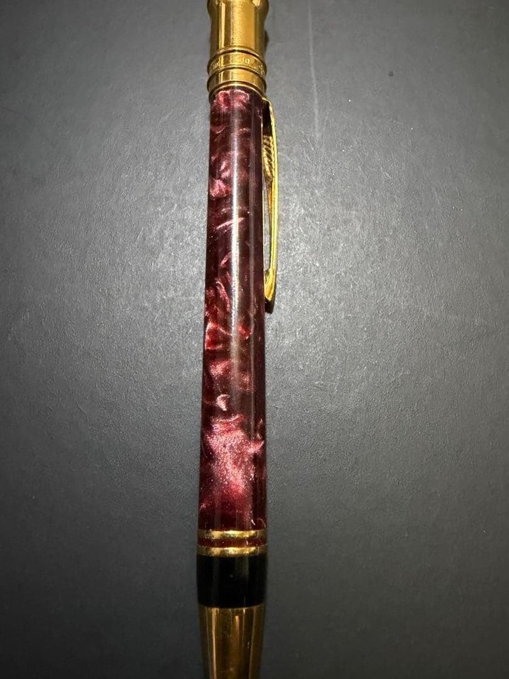 Parker Duofold Ballpoint Pen Marble Red Duofold | eBay