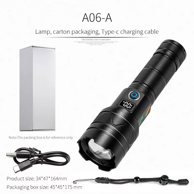 Super Bright Laser Flashlight Zoomable USB Rechargeable Torch Lamp 5 Lighting Mo | eBay Australia