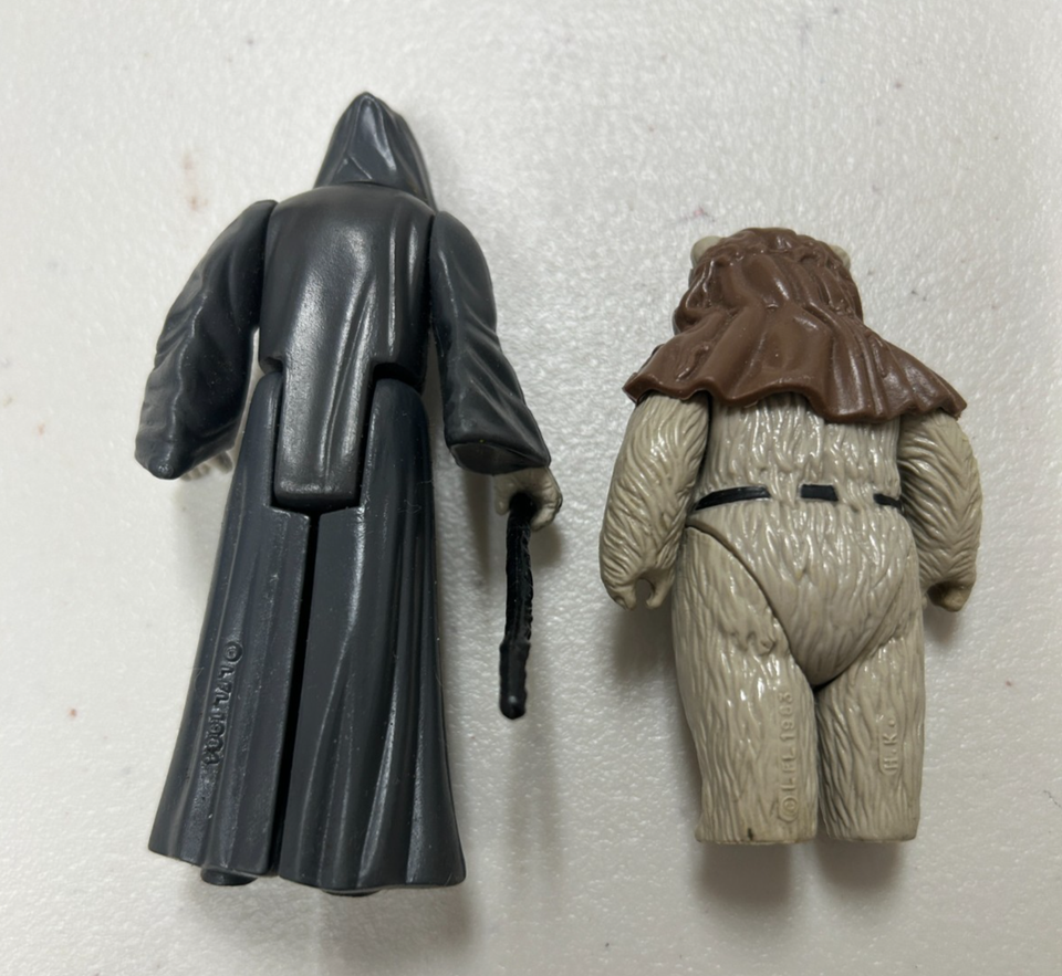 Vintage Star Wars Kenner Emperor and Ewok Action Figures | eBay