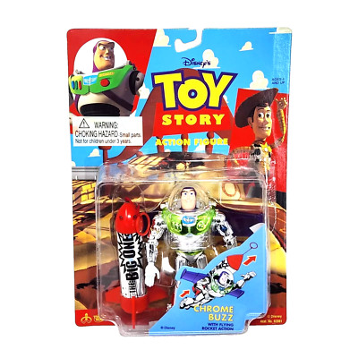 Toy Story "Vintage" Chrome Buzz Lightyear (1995) "New" Factory Sealed ...
