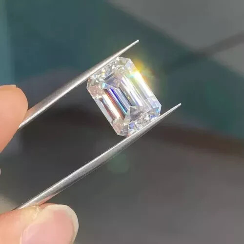 Lab Grown 4.27 Ct EMERALD Cut IGI Certified CVD Diamond H Color VS1 ...