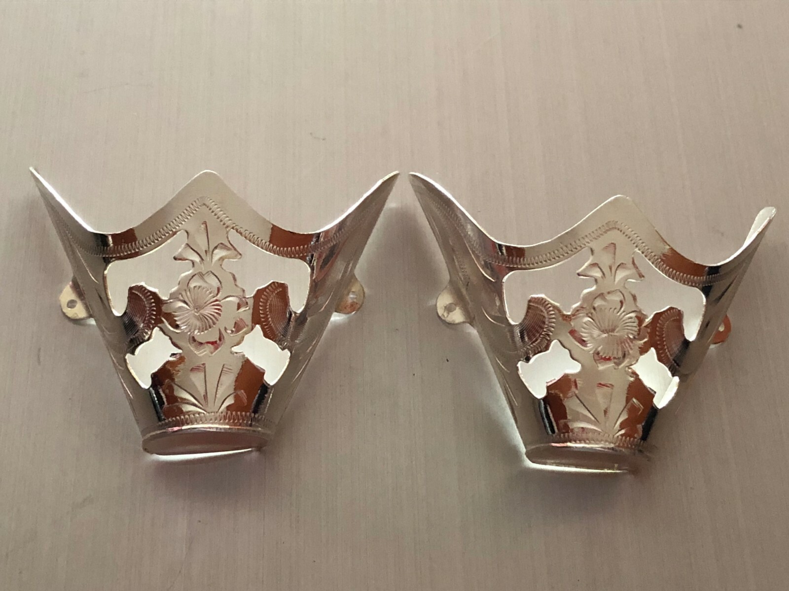 New Western Cowboy Boot Toe Tip Rand Filagree Silver - Set / Pair | eBay