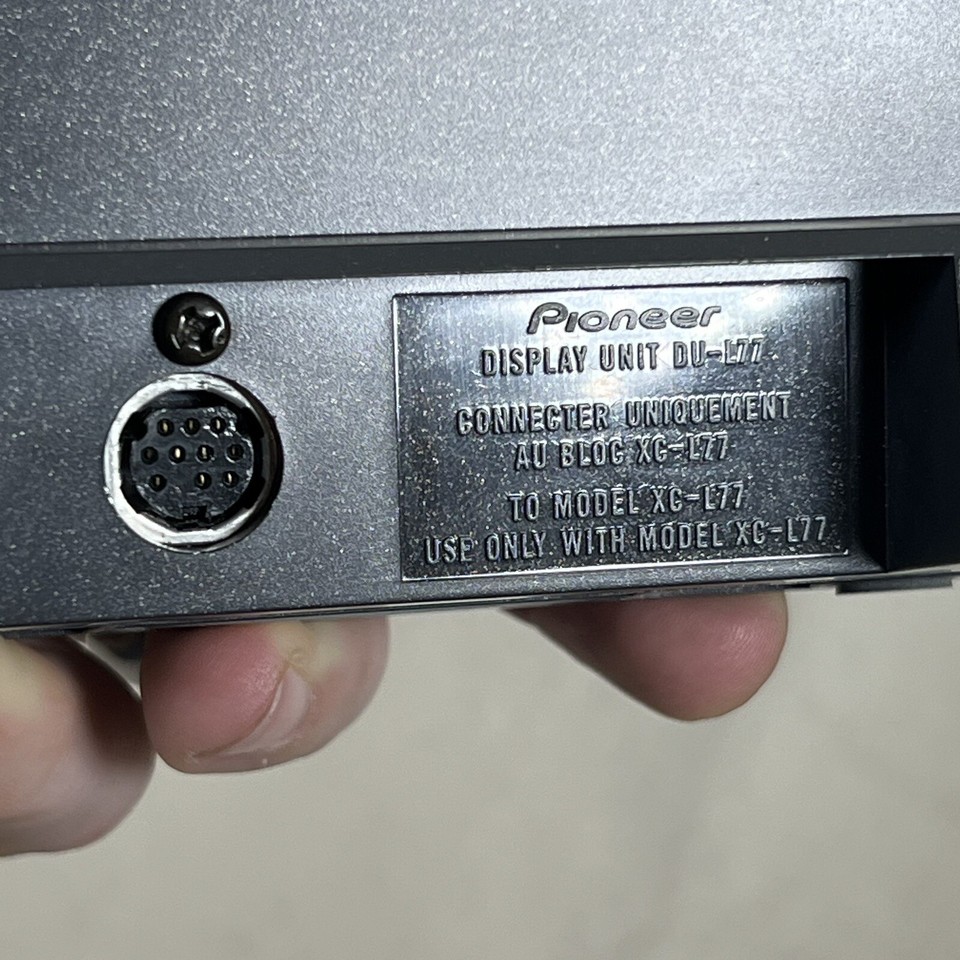 Pioneer Display Unit DU-L77 For XC-L77 Stereo Super Shelf System ...