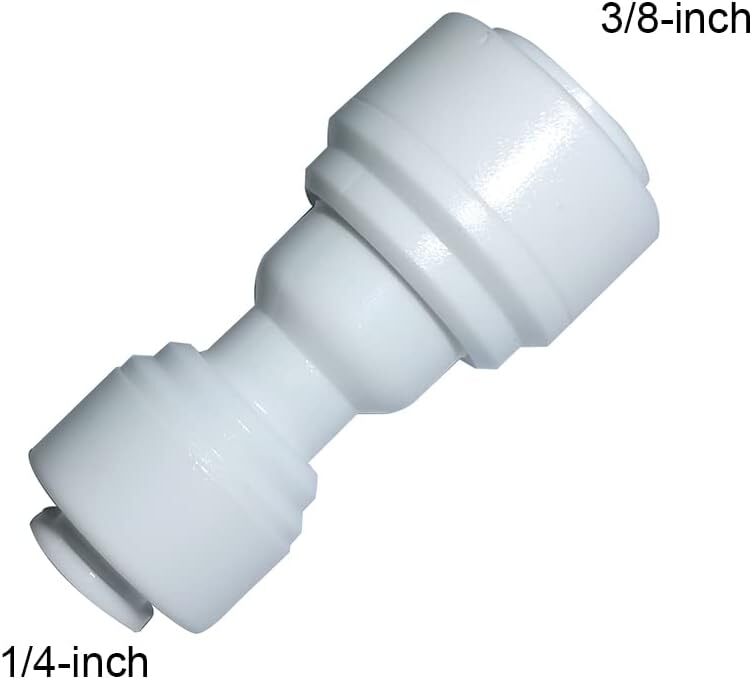 YZM Reducing Straight Union 3/8 to 1/4 Quick Connector fittings RO ...