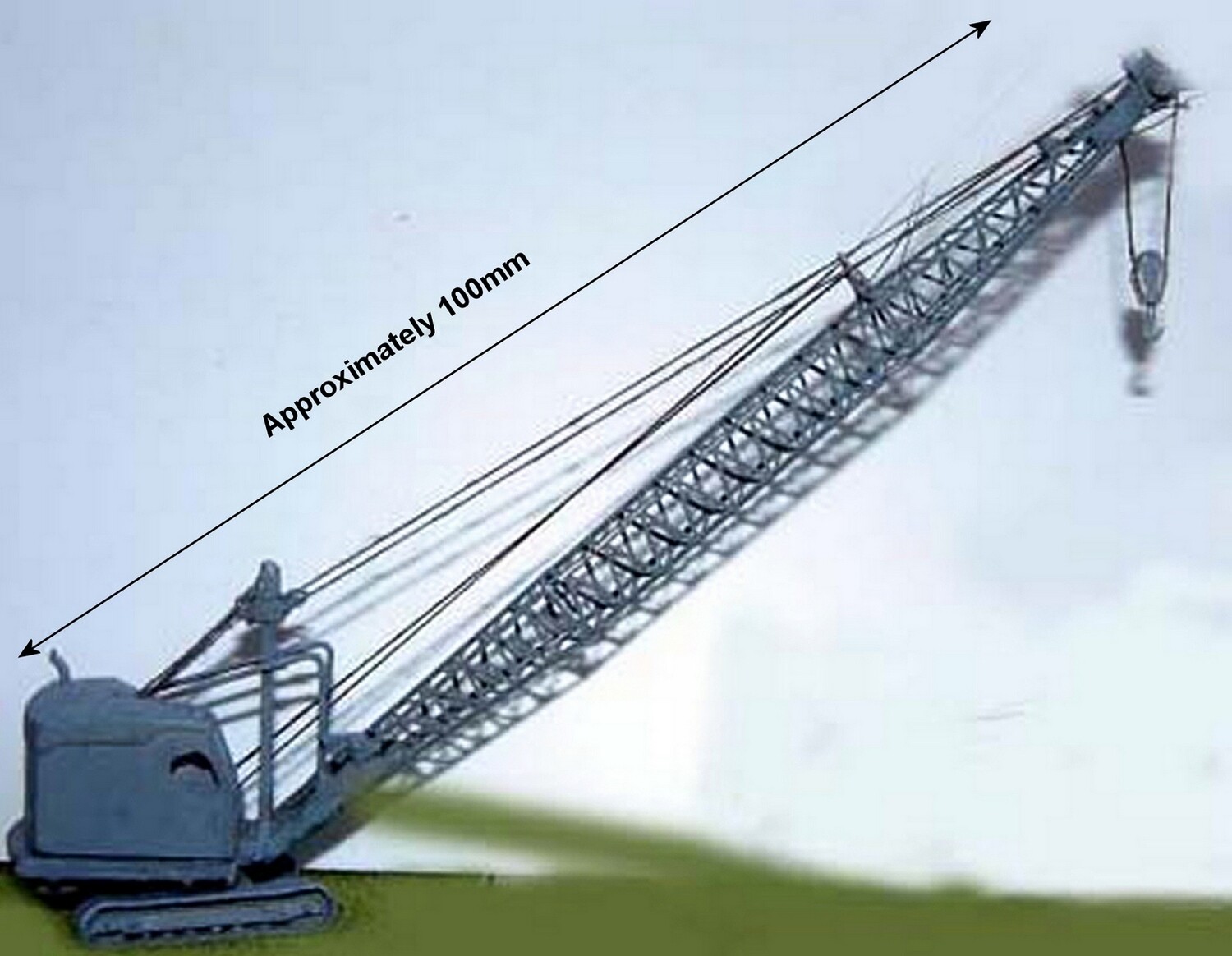 22RB Dragline/Demolition Crane 55 on E31a UNPAINTED N Gauge Scale ...