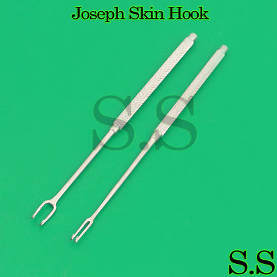 Retractor Joseph Skin Hook 6.25" Double Sharp Prongs 2mm & 5mm 2 Pcs ...