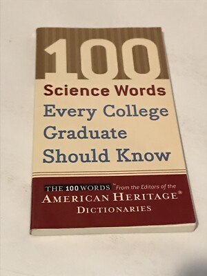 100 Science Words Every College Graduate Should Kn 9780618701742| eBay