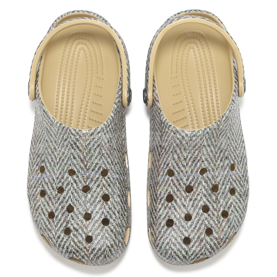 Crocs Classic Tweed Clog Wheat Khaki Men Unisex Slip On Casaul Sandal ...