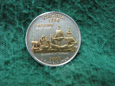 シルバー ゴールド アンティークコイン 2000-P Virginia State Quarter BU - S #6992 ...