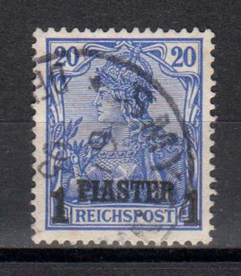 GERMANY DEUTSCHLAND Levant Offices 1902 Overprinted Stamp 1P on 20Pf ...