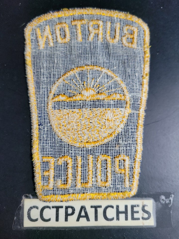BURTON, OHIO POLICE (BLUE) SHOULDER PATCH OH | eBay