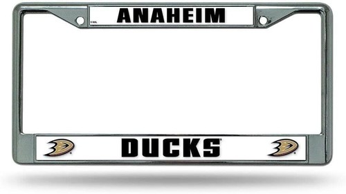 Anaheim Ducks Premium Metal License Plate Frame Chrome Tag Cover, 6x12 ...