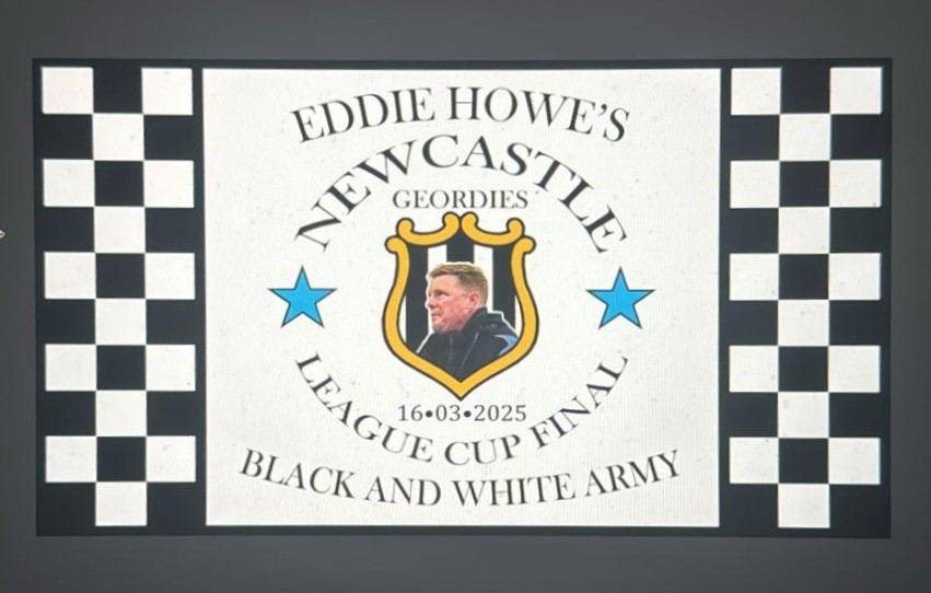 Newcastle United Flags - Large 3ft x 2ft Carabao League Cup Final ...