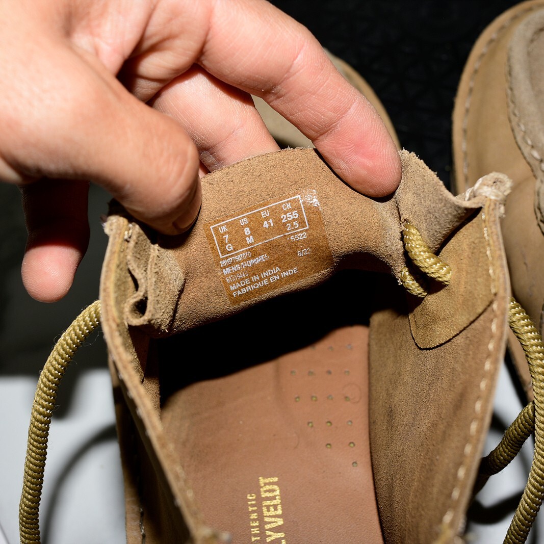 Clark’s Polyveldt Chukka Moc Toe Leather Boot Men US 8 - Gem