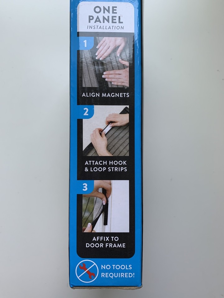 Screen Door Cover Magic Mesh Deluxe Magnetic Hands Free As Seen On TV ...