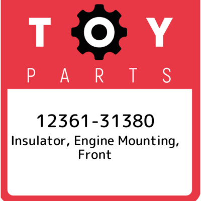 12361-31380 Toyota Insulator, engine mounting, front 1236131380, New ...