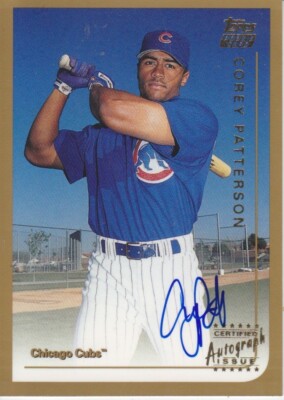 COREY PATTERSON 1999 TOPPS ROOKIE AUTO | eBay