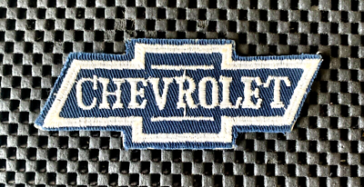 CHEVROLET BOWTIE BLUE EMBROIDERED SEW ON PATCH CHEVY 4" x 1 1/2" NOS | eBay
