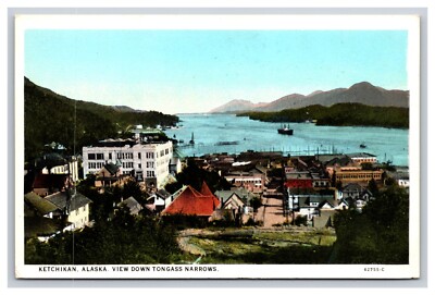 View Down Tongass Narrows, Ketchikan Alaska AK Postcard | eBay