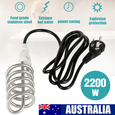2200 Watts Immersion Bucket Water Heater Electric Heating Element ...