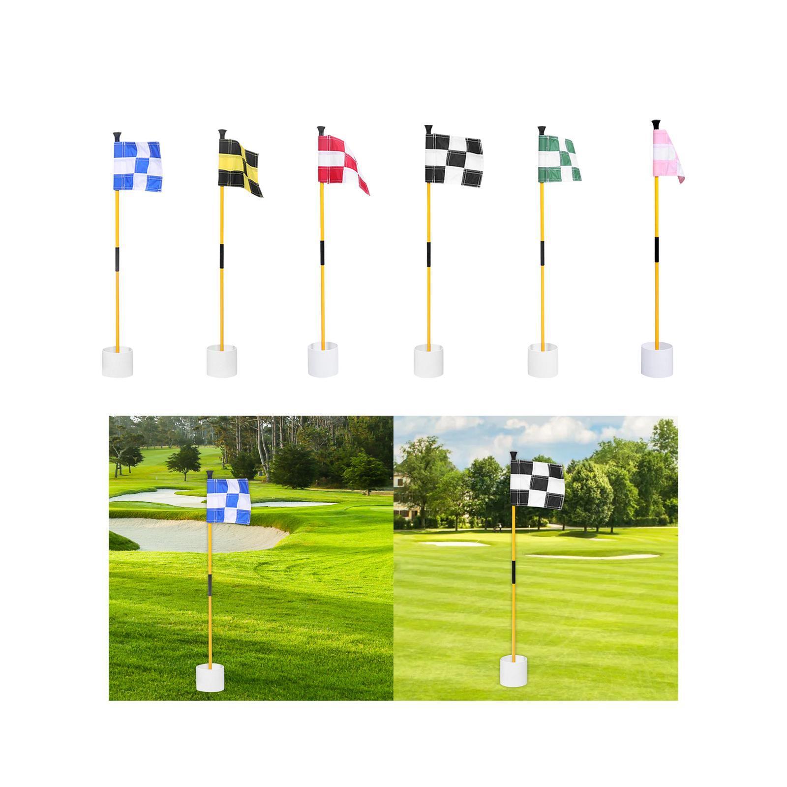 Golf Putting Green Flag and Hole Cup Golf Flag Hole Cup Set Gifts Golf ...