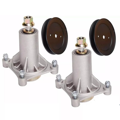 2pk Deck Spindle & Pulley for Craftsman Husqvarna 42"48"Fit 187292 ...