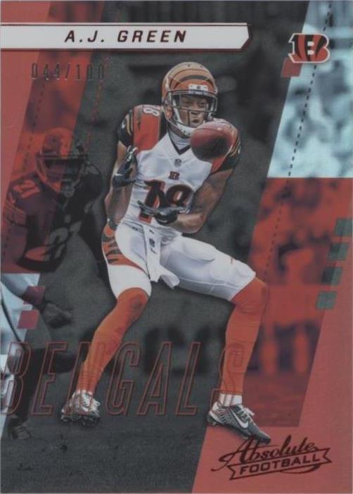 2017 Panini Absolute - A.J. Green #88 Spectrum Red /100 for sale online ...