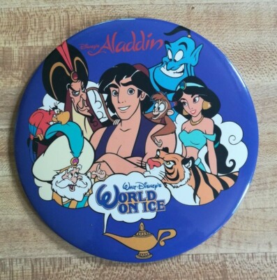 Disney's World On Ice - Aladdin Big Pin / Button | eBay
