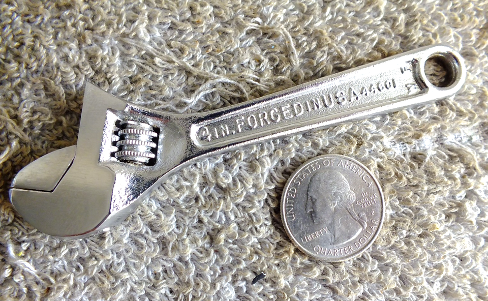 VINTAGE CRAFTSMAN USA 4" ADJUSTABLE WRENCH MINT CONDITION MADE IN USA ...