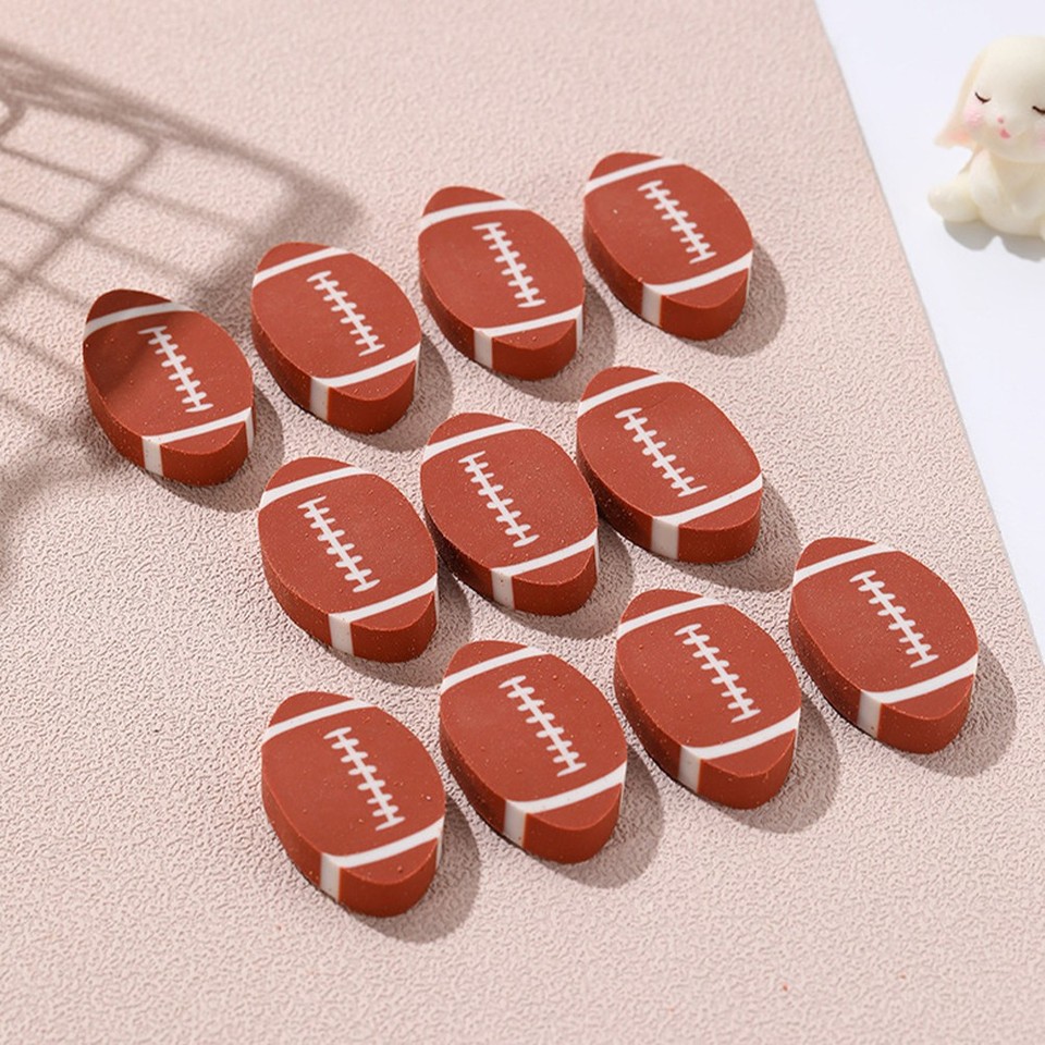 100pcs Multi-function Erasers Delicate Rugby Erasers Portable Erasers ...