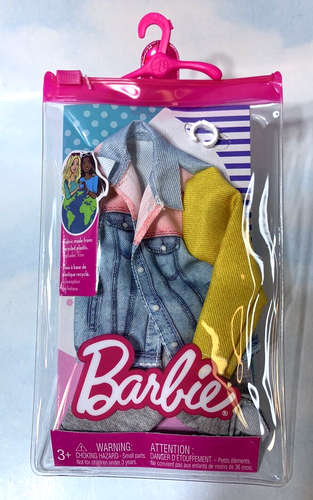 Modern Ken Doll Clothing: 2021 Fashion Pack Multicolor Denim Jacket ...