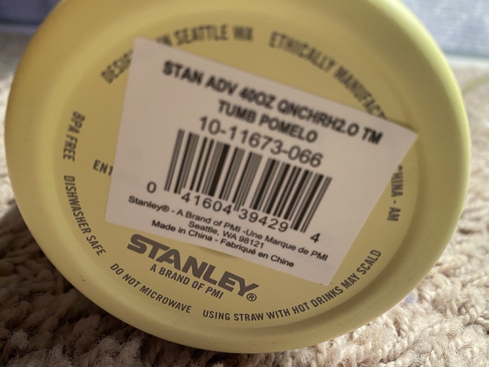 Stanley 40 oz Yellow POMELO Stainless Steel H2.0 Flowstate Quencher ...