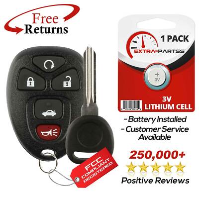 For 2005 2006 2007 2008 2009 2010 Pontiac G6 Keyless Entry Remote + Key ...