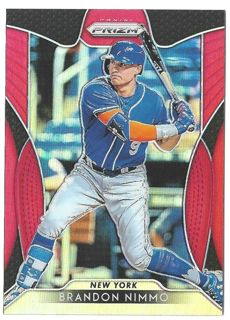 Brandon Nimmo 2019 Panini Prizm Red #66 New York Mets Parallel MLB ...