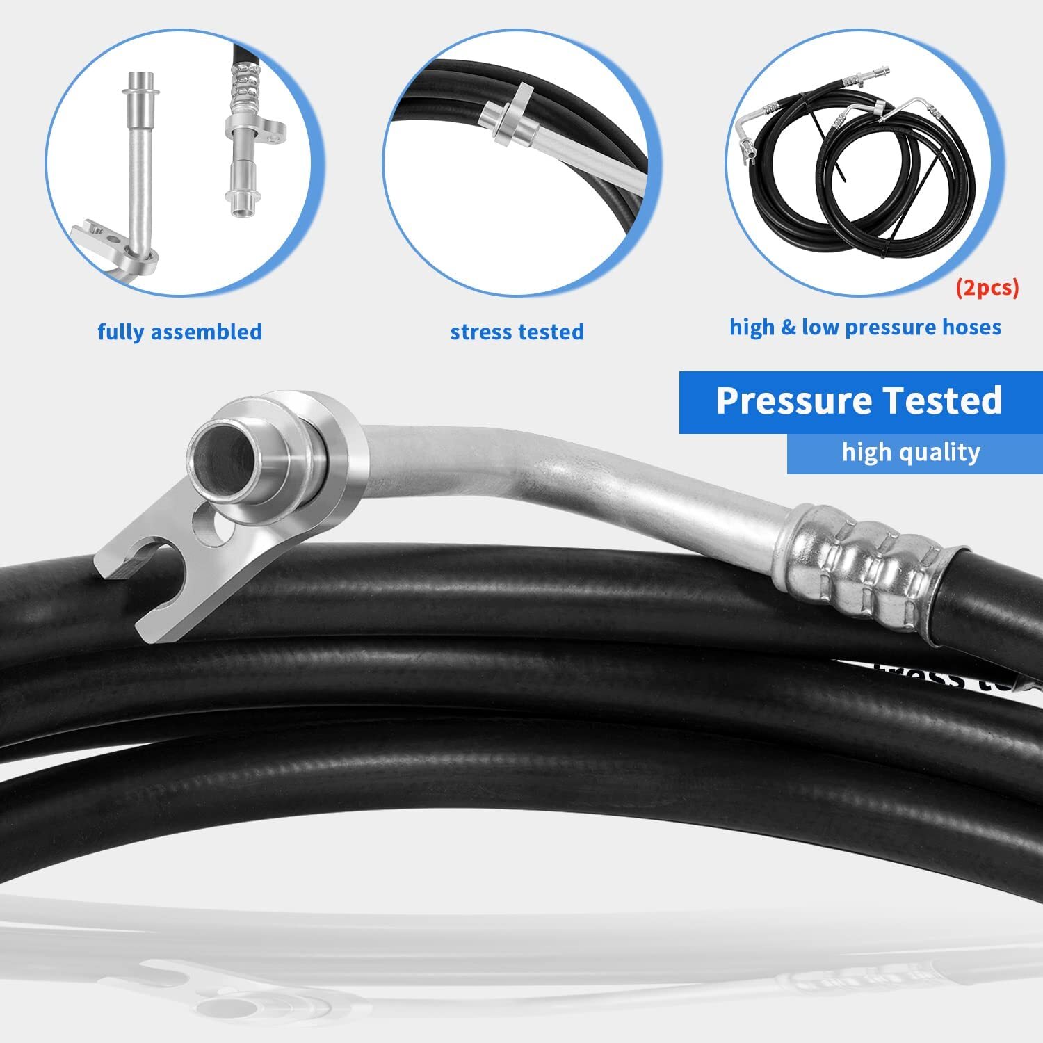 YTE33439 Rear AC Line Set Air Conditioning Hoses for Chevy Tahoe Yukon ...
