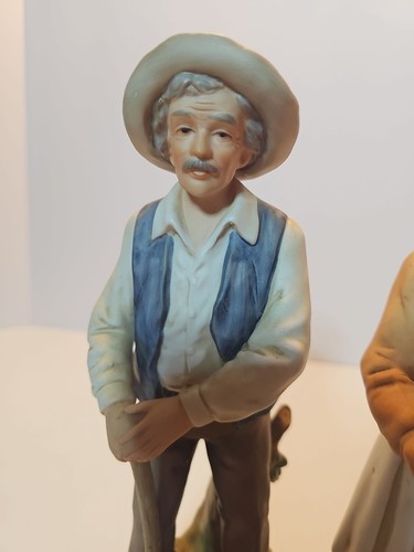 Vintage 10" HOMCO #8829 Old Farm Man Figurine Firewood, Chores Farming ...